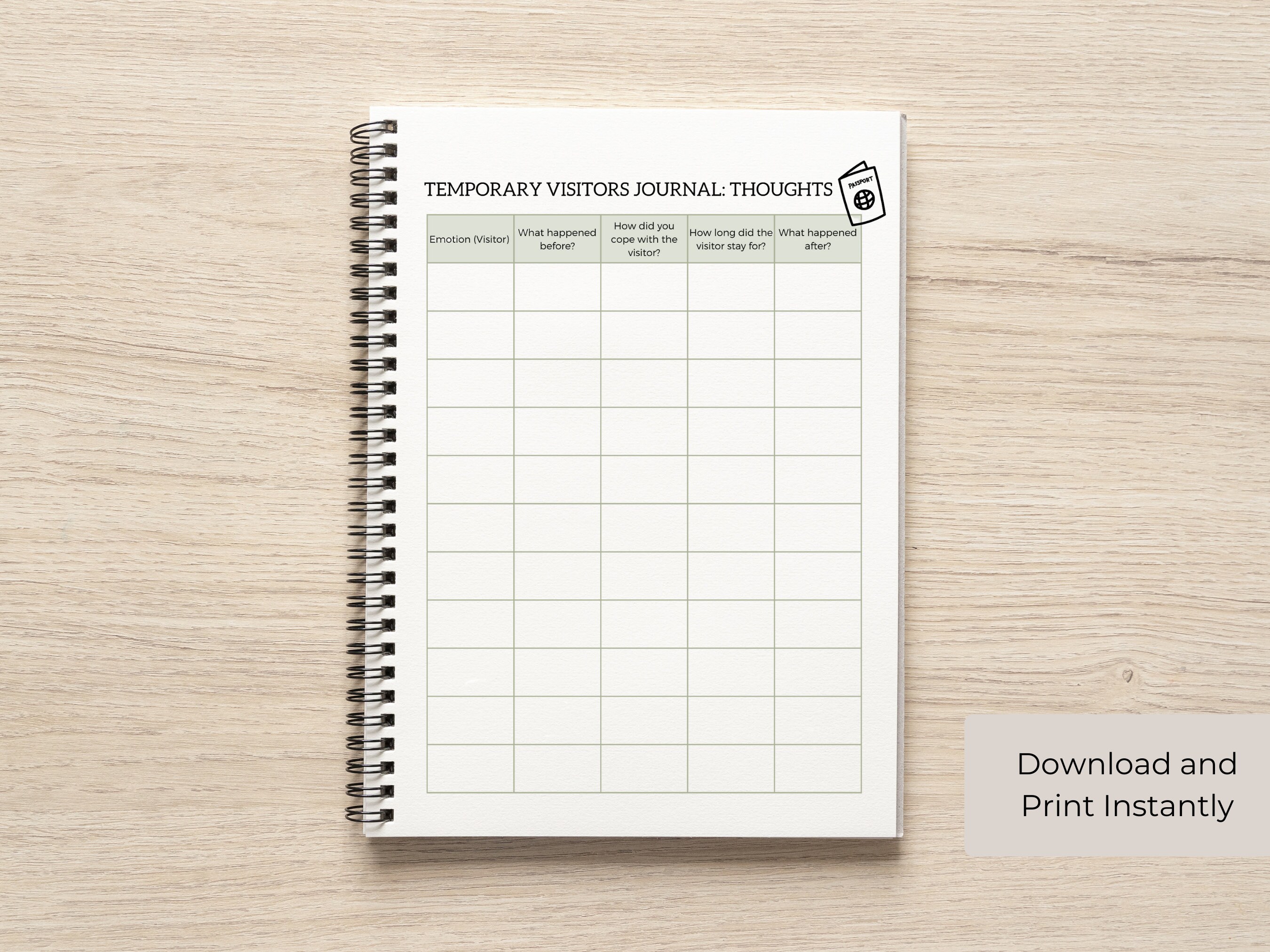 Externalizing Thoughts & Emotions Worksheet: CBT, ACT, Narrative ...