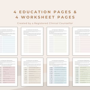 Fight Flight Freeze Fawn Response Worksheets: Trauma Therapy (PDF ...