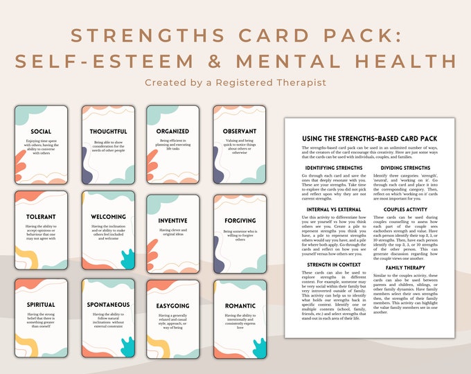 Self Compassion Affirmation Card Box Motivational Cards Display Stand ...