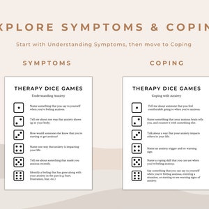 Therapy Dice Games: Mental Health, Emotions, and Coping Skills (PDF ...