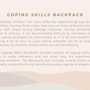 Coping Skills Backpack: Toolkit for Enhancing Emotional Regulation in ...