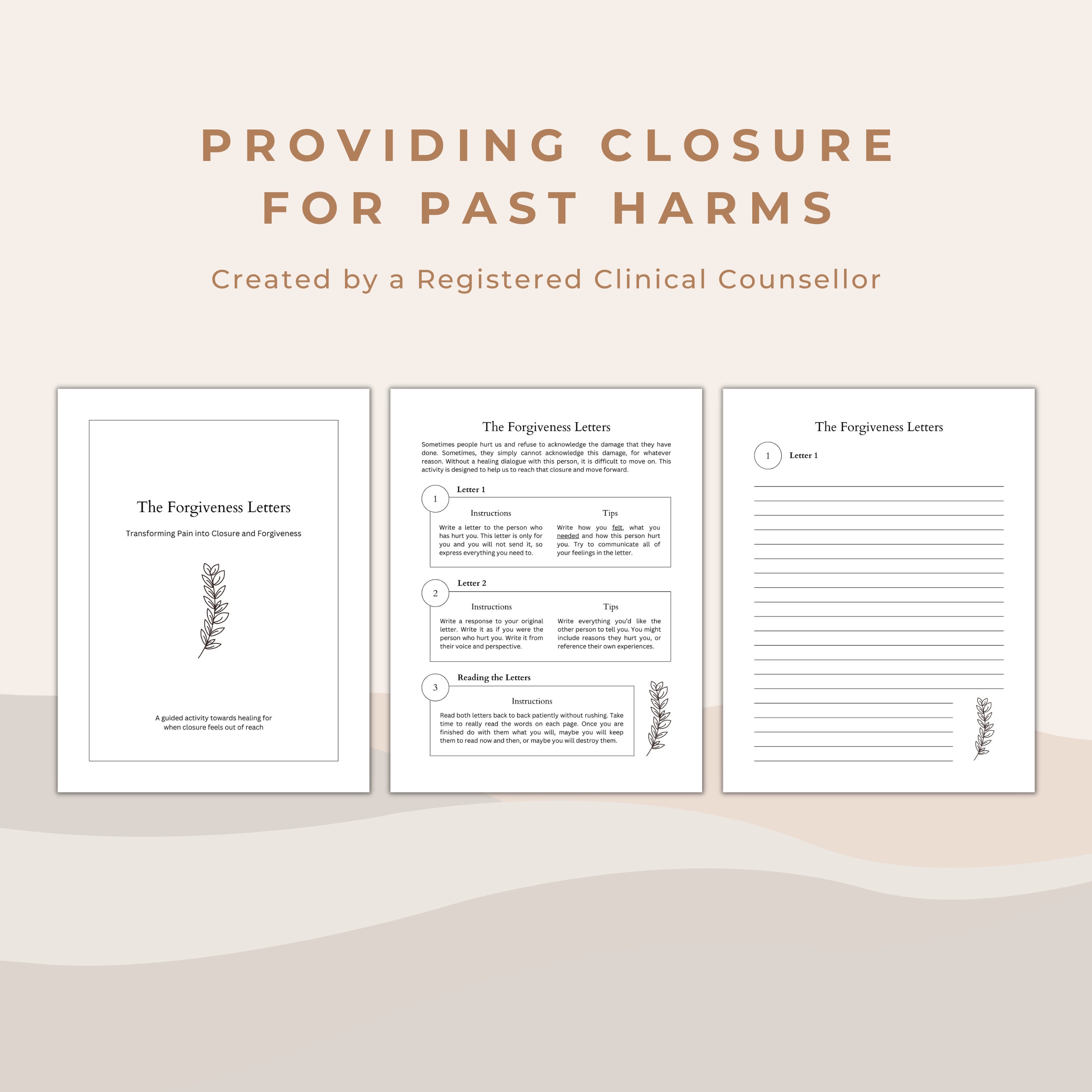 Forgiveness Letters for Healing Past Harm and Trauma Counseling ...