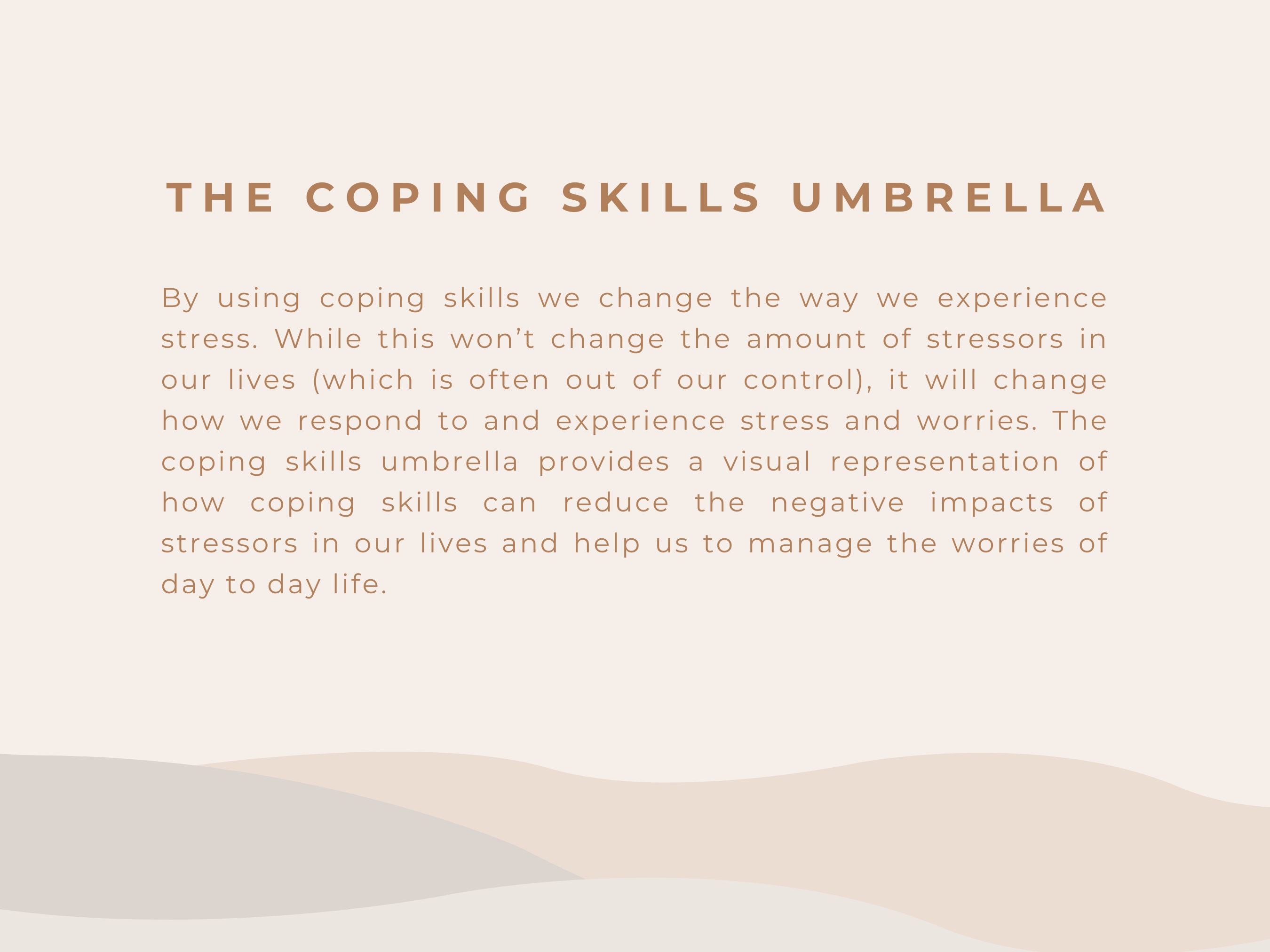 Coping Skills Umbrella Psychology Worksheets and - Etsy Canada
