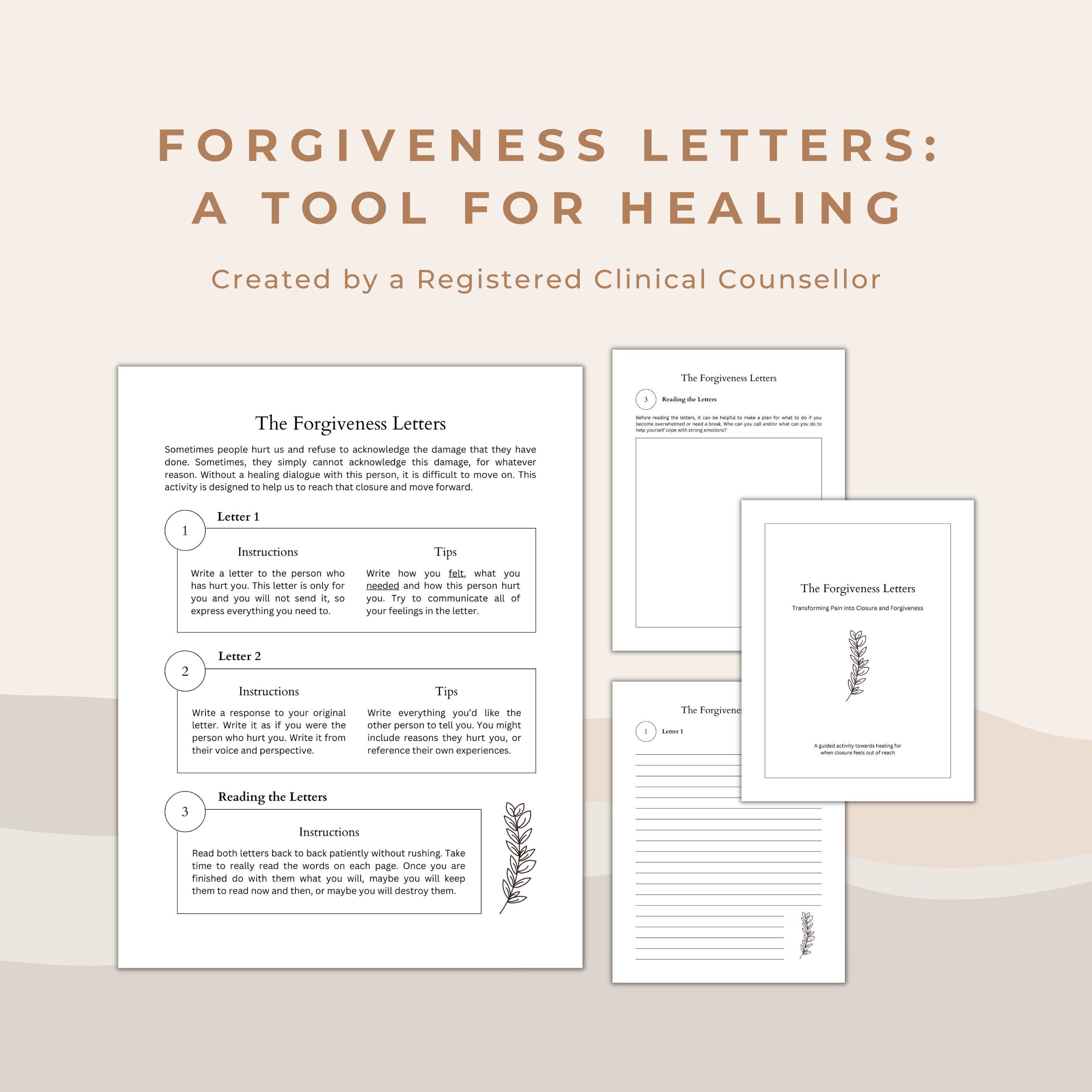 Forgiveness Letters for Healing Past Harm and Trauma Counseling ...