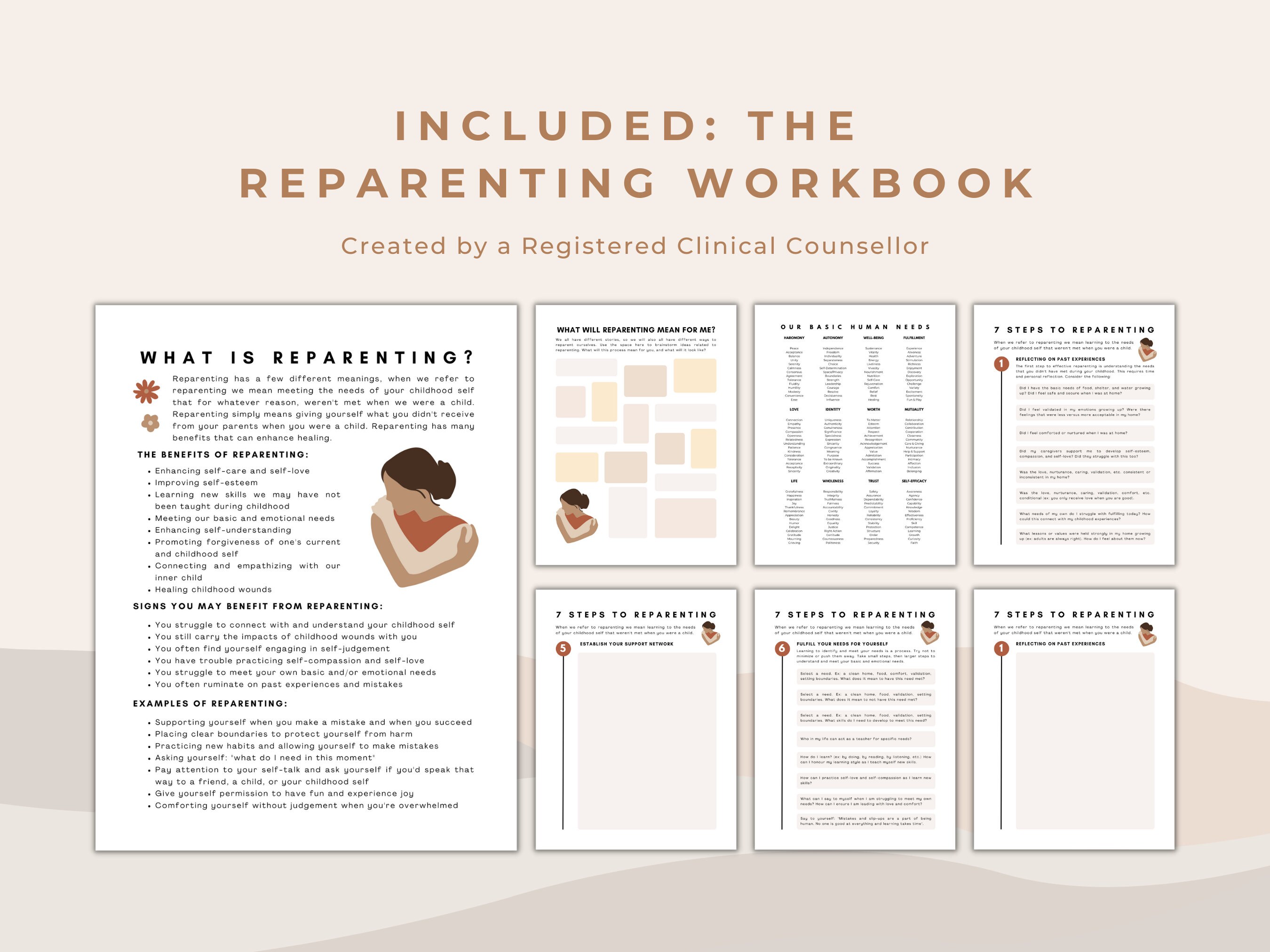 Inner Child Healing Worksheet Bundle: Reparenting Journal Prompts (PDF ...