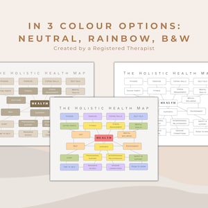 The Holistic Mental Health Map and Worksheet Bundle for Therapists ...