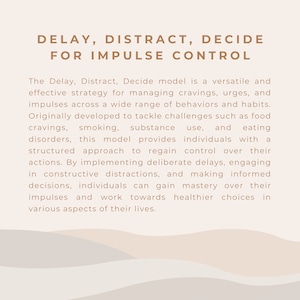 Impulse Control Tool: Delay, Distract, Decide DBT Worksheets (PDF) - Etsy