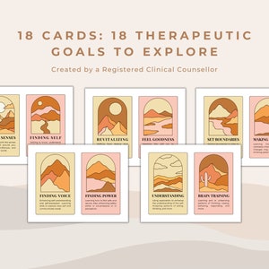 Trauma Therapy Goals Card Pack | Setting Goals Collaboratively With ...