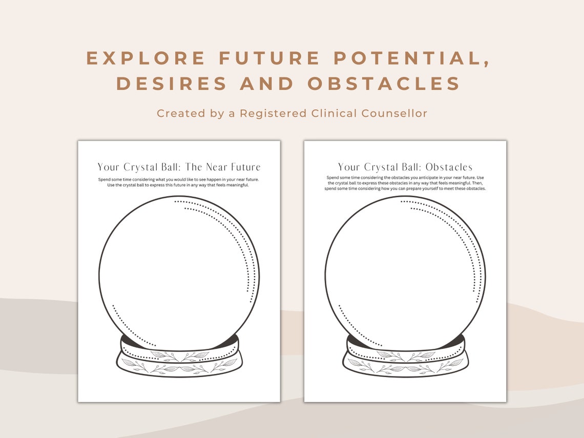 Crystal Ball Worksheets: Mental Health Activity (PDF Download) - Etsy
