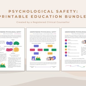 Psychological Safety Information Bundle Printable Psychoeducation Tools ...