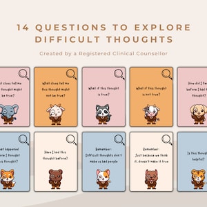 Thought Detectives: Kids' Mental Health, Coping Skills (PDF) - Etsy
