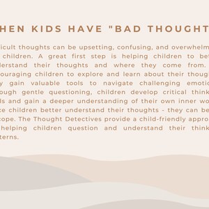 Thought Detectives: Kids' Mental Health, Coping Skills (PDF) - Etsy