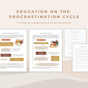 Procrastination Workbook: Psychoeducation & Habit Tracking (PDF ...