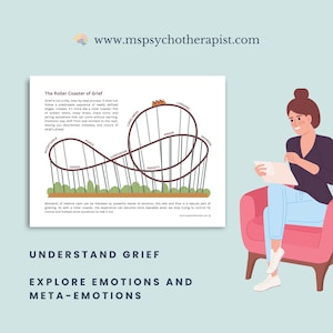 Grief Rollercoaster Visual Aid: Psychoeducational Worksheet (PDF ...