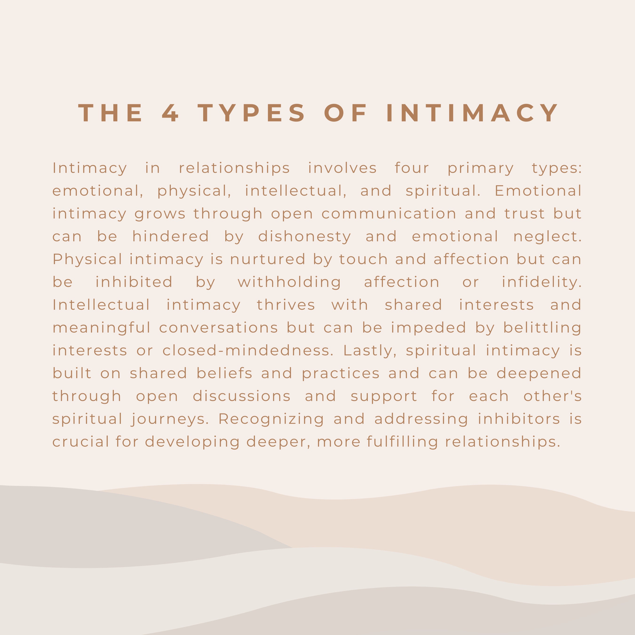 Intimacy Enhancers and Inhibitors Worksheet for Couples Counseling and ...