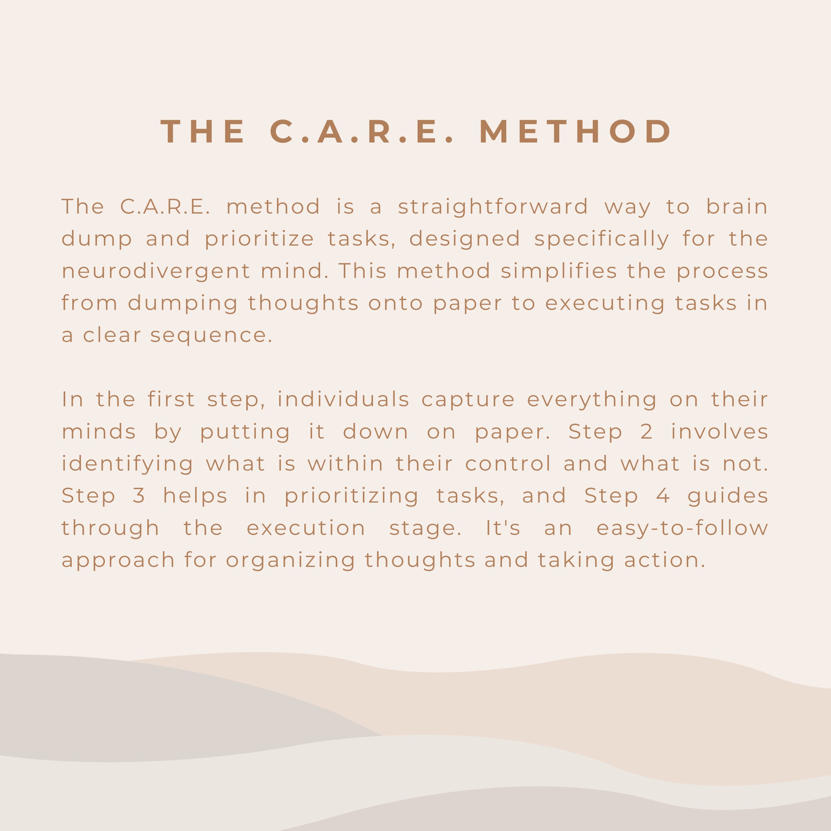 ADHD Overwhelm Worksheet: the Neurodivergent Brain Dump Tool the CARE ...