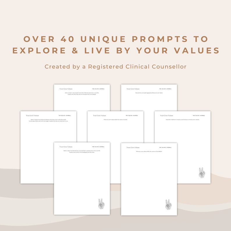 Values Journal: Authentic Living, Self-reflection (PDF) - Etsy