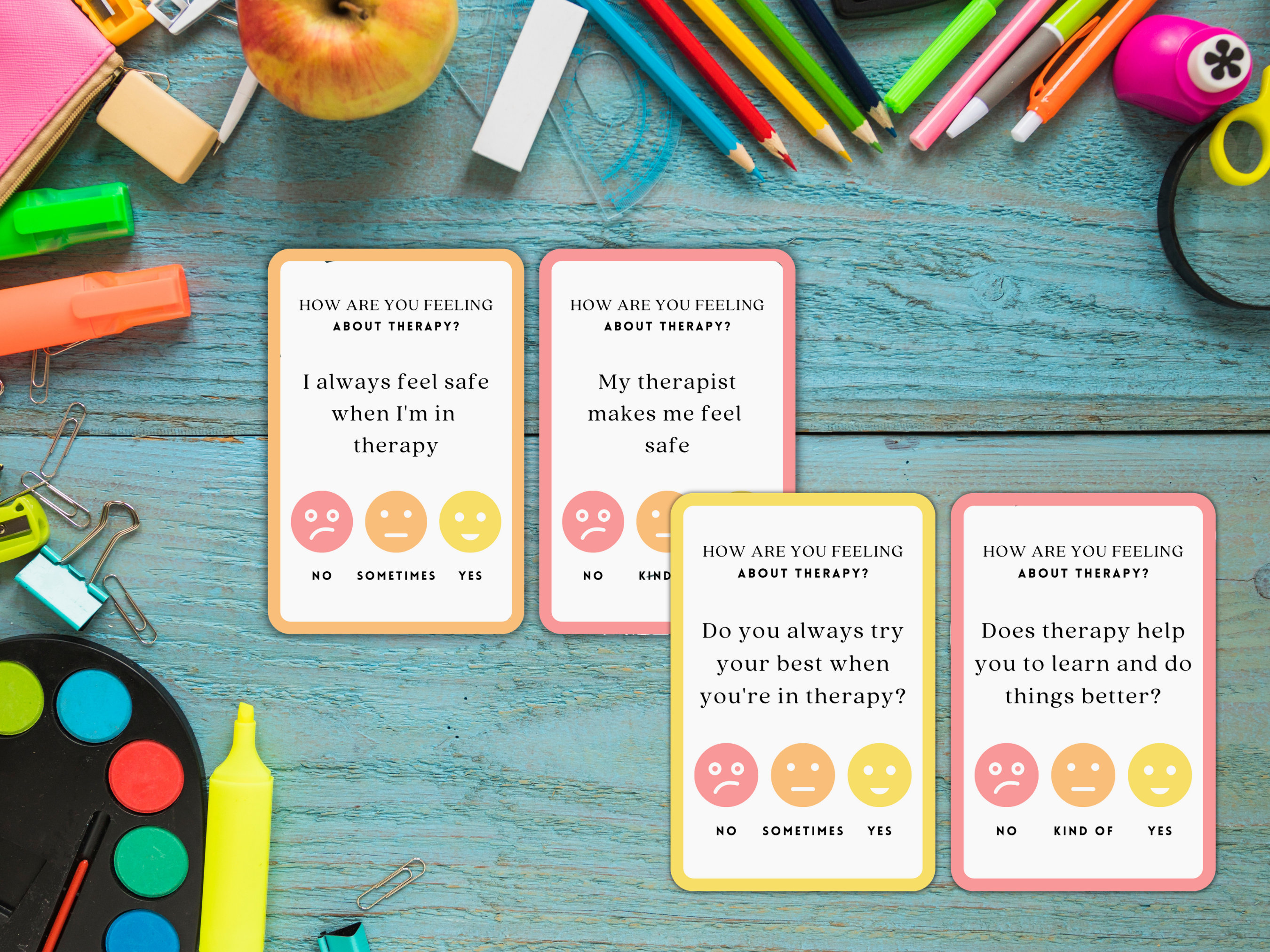 Kids Therapy Feedback Cards: School Counselor Tool (PDF) - Etsy