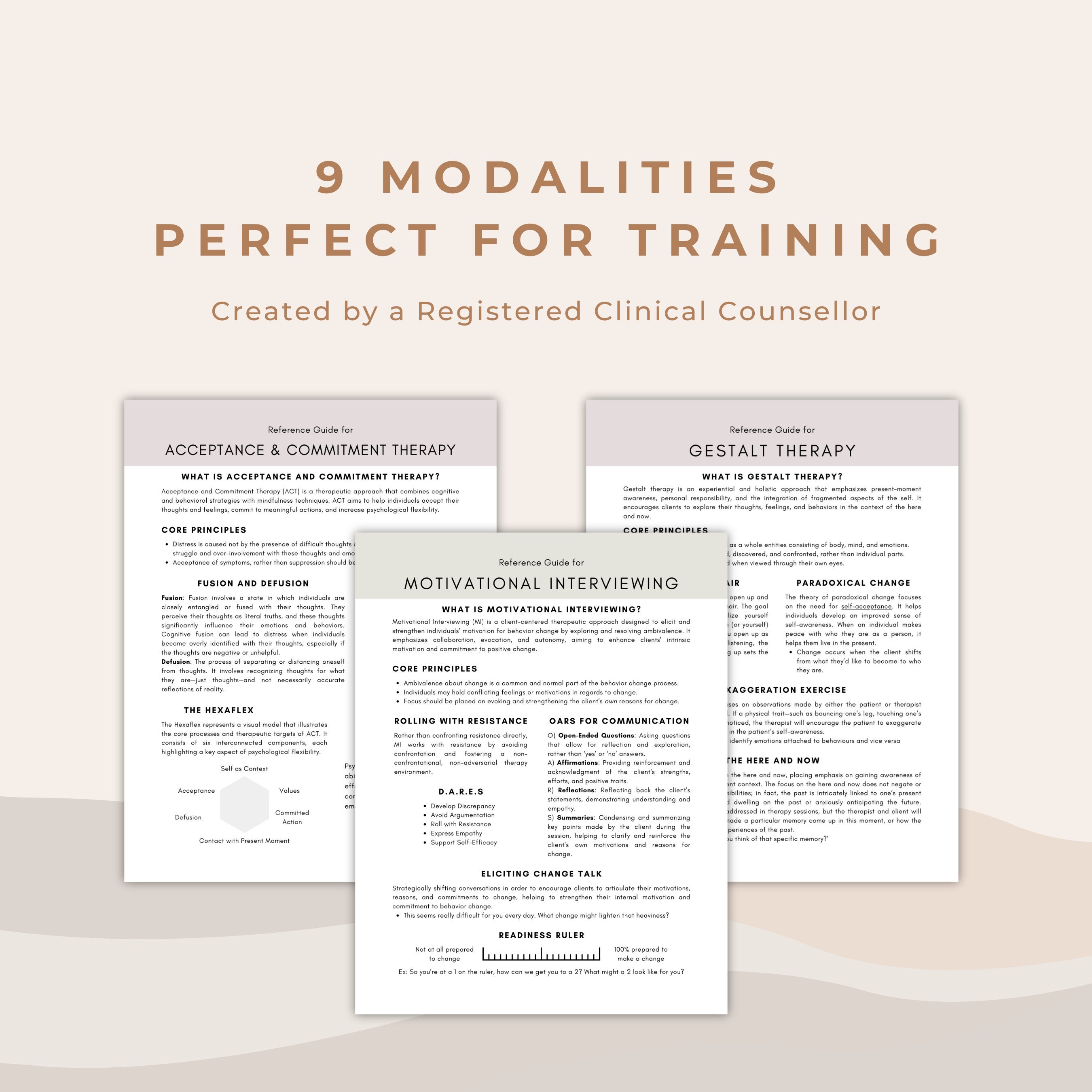 Therapy Cheat Sheets: Modality Reference Guides (PDF Download) - Etsy UK