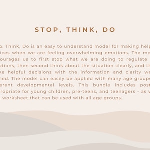 Stop, Think, Do Worksheets: Problem Solving & Emotional Regulation (PDF ...