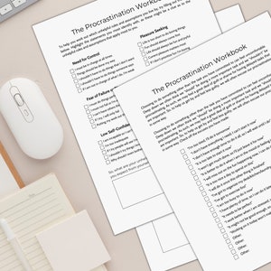 Procrastination Workbook: Psychoeducation & Habit Tracking (PDF ...