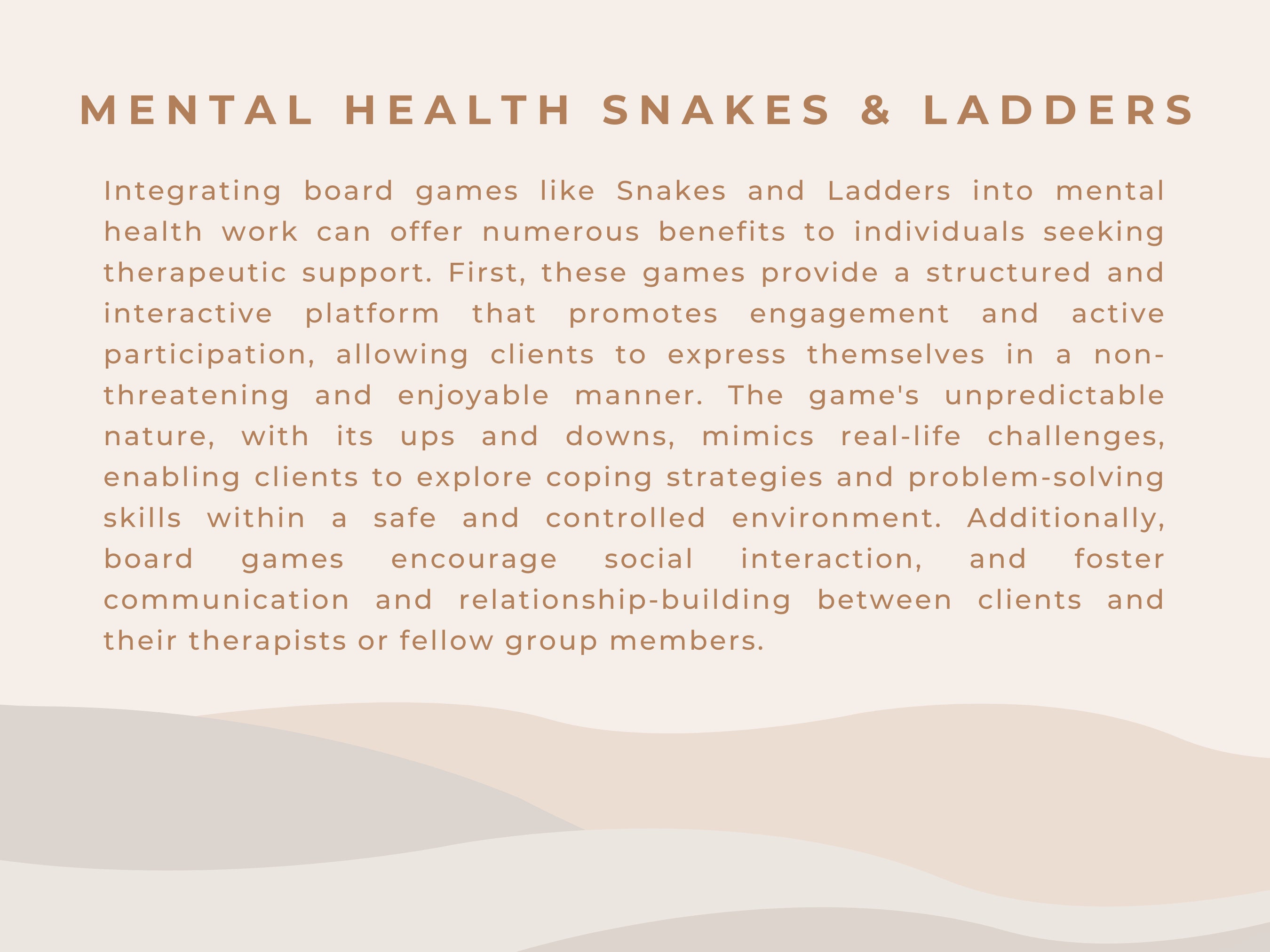 Snakes and Ladders Board Game for Mental Health and Wellbeing: - Etsy ...