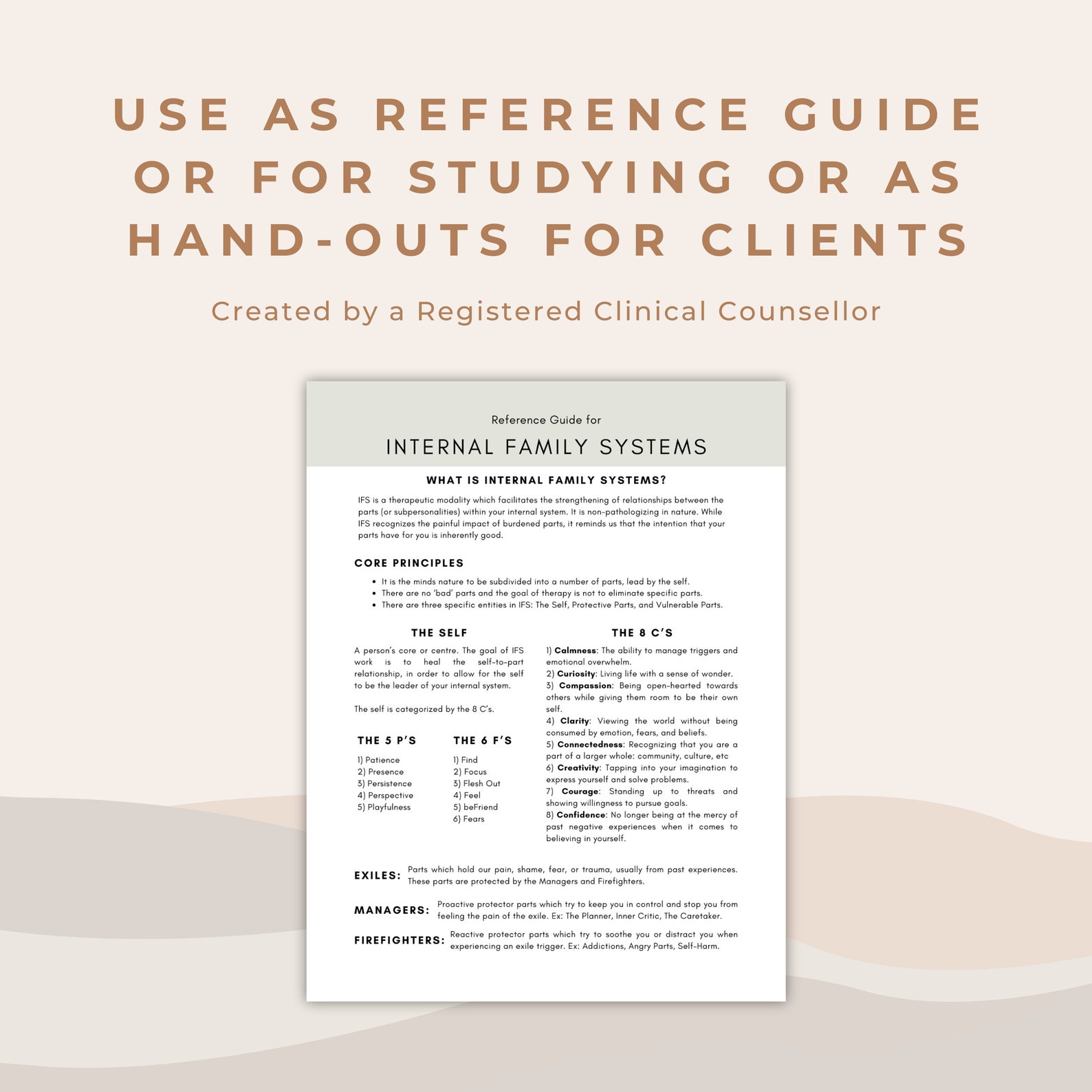 Therapy Cheat Sheets: Modality Reference Guides (PDF Download) - Etsy