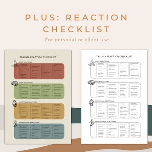Trauma Reactions Card Deck: Mental Health Therapy Resource (PDF) - Etsy