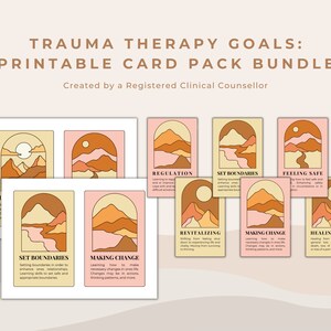 Trauma Therapy Goals Card Pack Setting Goals Collaboratively With ...