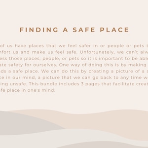 Safe Place Trauma Therapy Activity: Mindful Meditation (PDF) - Etsy