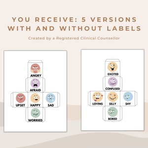 Feelings Cubes Emotional Regulation Activity for Kids | Children's ...