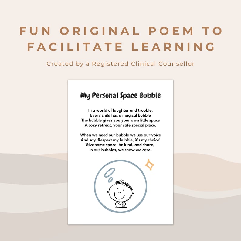 Personal Space Bubble Worksheet: Teaching Boundaries (PDF Download) - Etsy