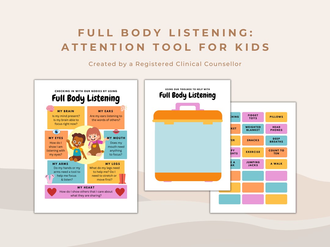 Full Body Listening Tool for Teaching Listening Skills to Children ...
