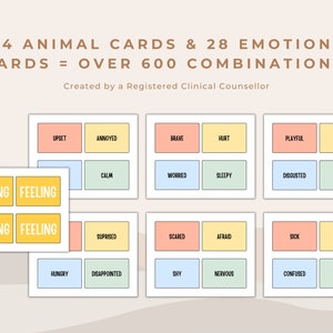 Emotions Charades Game With Animals for Teaching Social Skills and ...