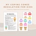 Coping Ice Cream Cones for Kids | Emotional Regulation and Calm Corner ...