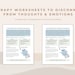 Externalizing Thoughts & Emotions Worksheet: CBT, ACT, Narrative ...