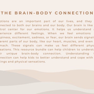 Feelings in My Brain and My Body | Helping Kids to Understand the Brain ...