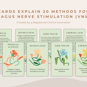Vagus Nerve Stimulation Activity Cards Based on Polyvagal Theory for ...