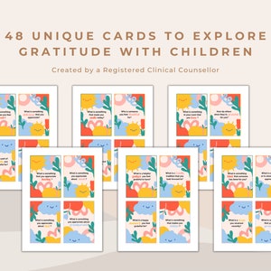 Gratitude Cards for Children: Teaching Kids Grateful Reflection to ...