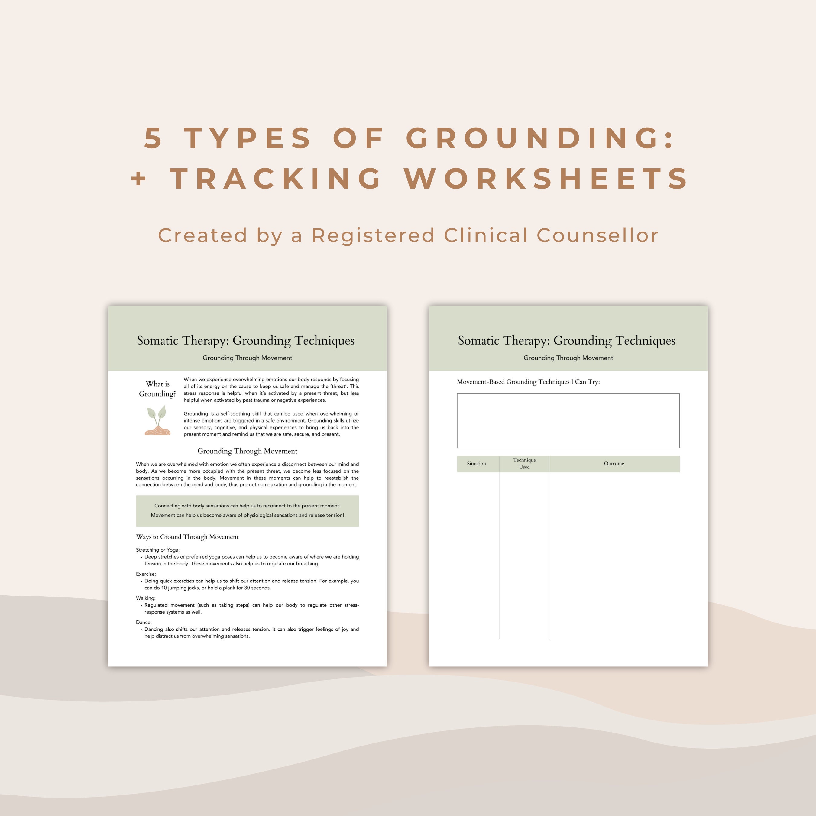 Grounding Techniques for Somatic-based Therapy Psychoeducation and ...