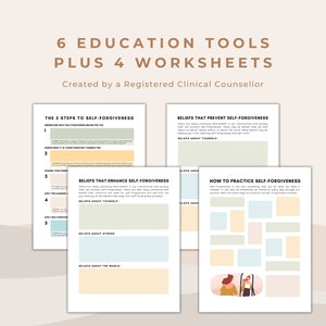 Self-forgiveness Worksheets: Mental Health & Therapy Tool (PDF) - Etsy