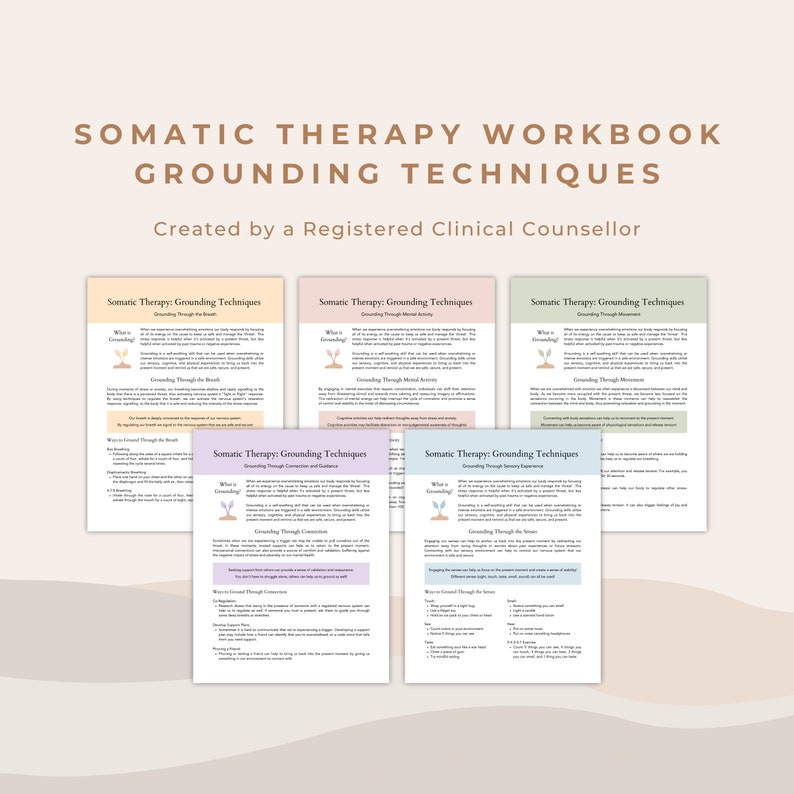 Grounding Techniques for Somatic-based Therapy Psychoeducation and ...