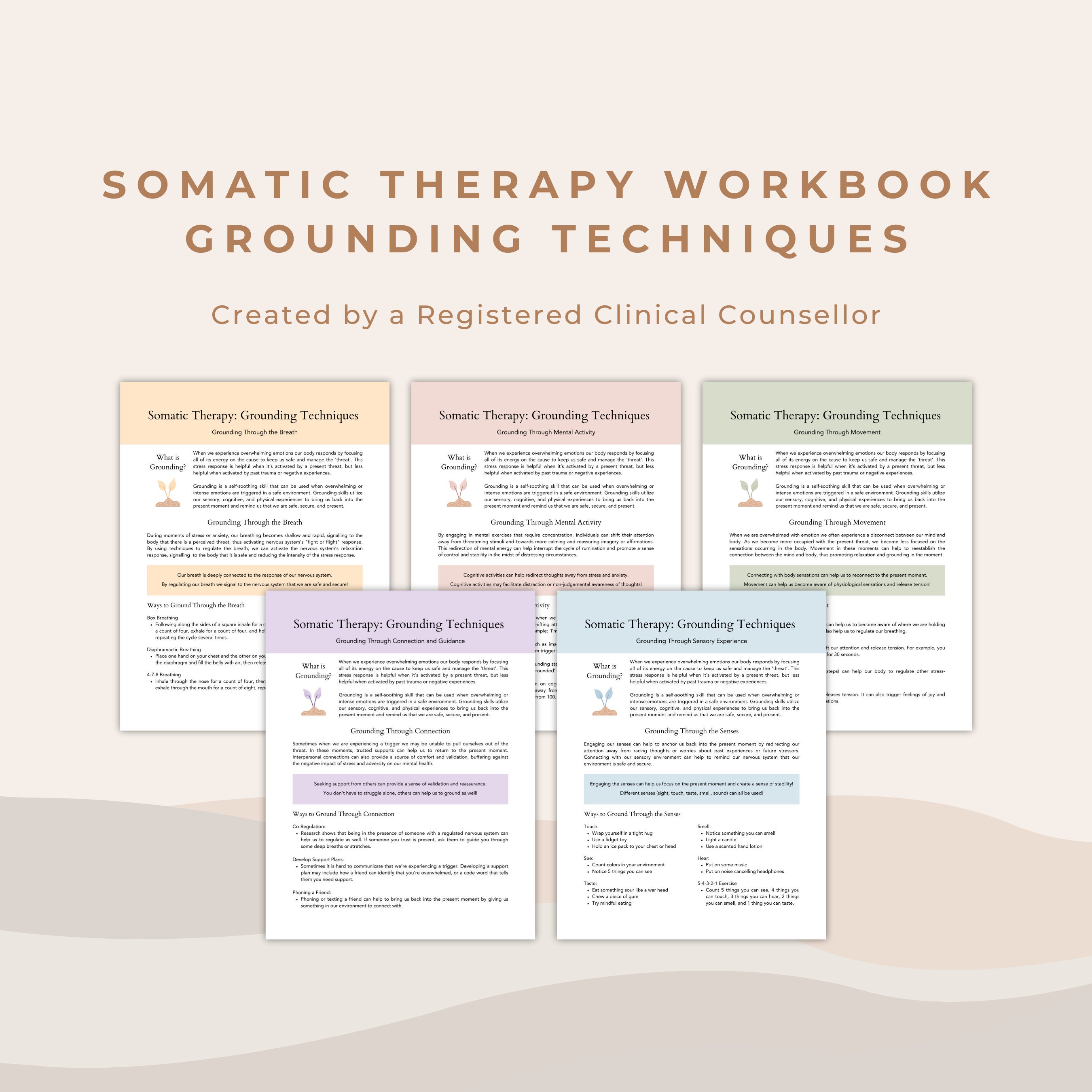 Grounding Techniques for Somatic-based Therapy Psychoeducation and ...