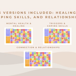 Snakes and Ladders Mental Health Board Game: Coping Skills (PDF Pattern ...