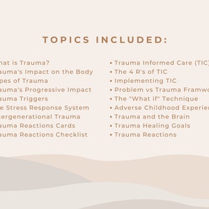 Trauma and Trauma Informed Care Educational Bundle - Etsy Canada
