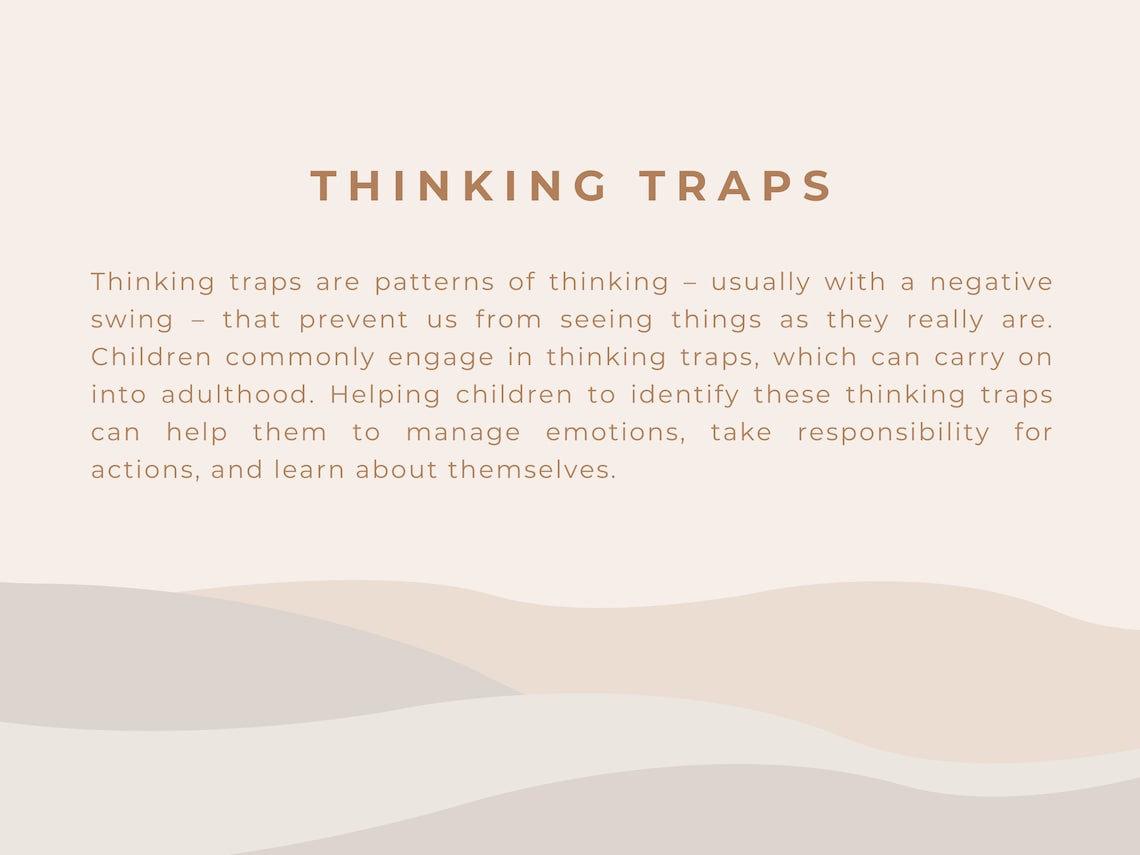 Thought Monsters Thinking Trap Cards for Kids and Children - Etsy Canada