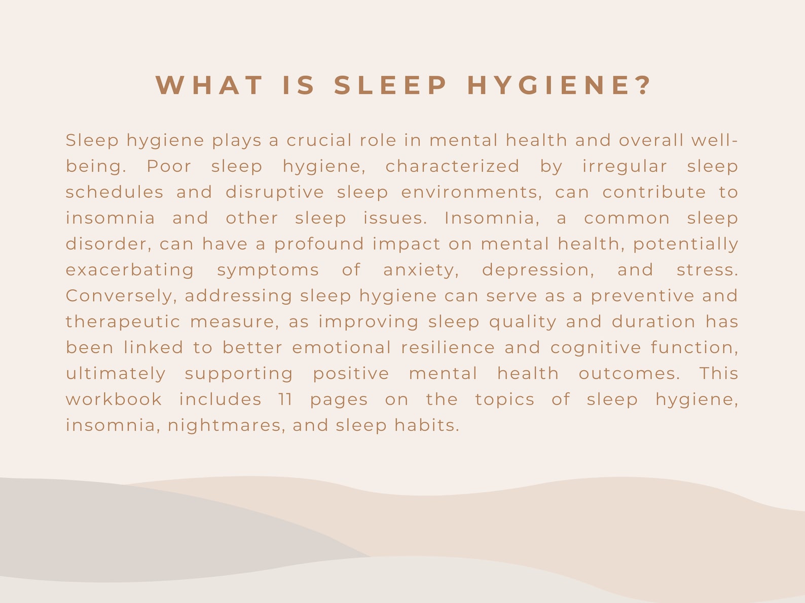 Sleep Hygiene and Insomnia Cards With Sleep Habit Tracker and Nightmare ...