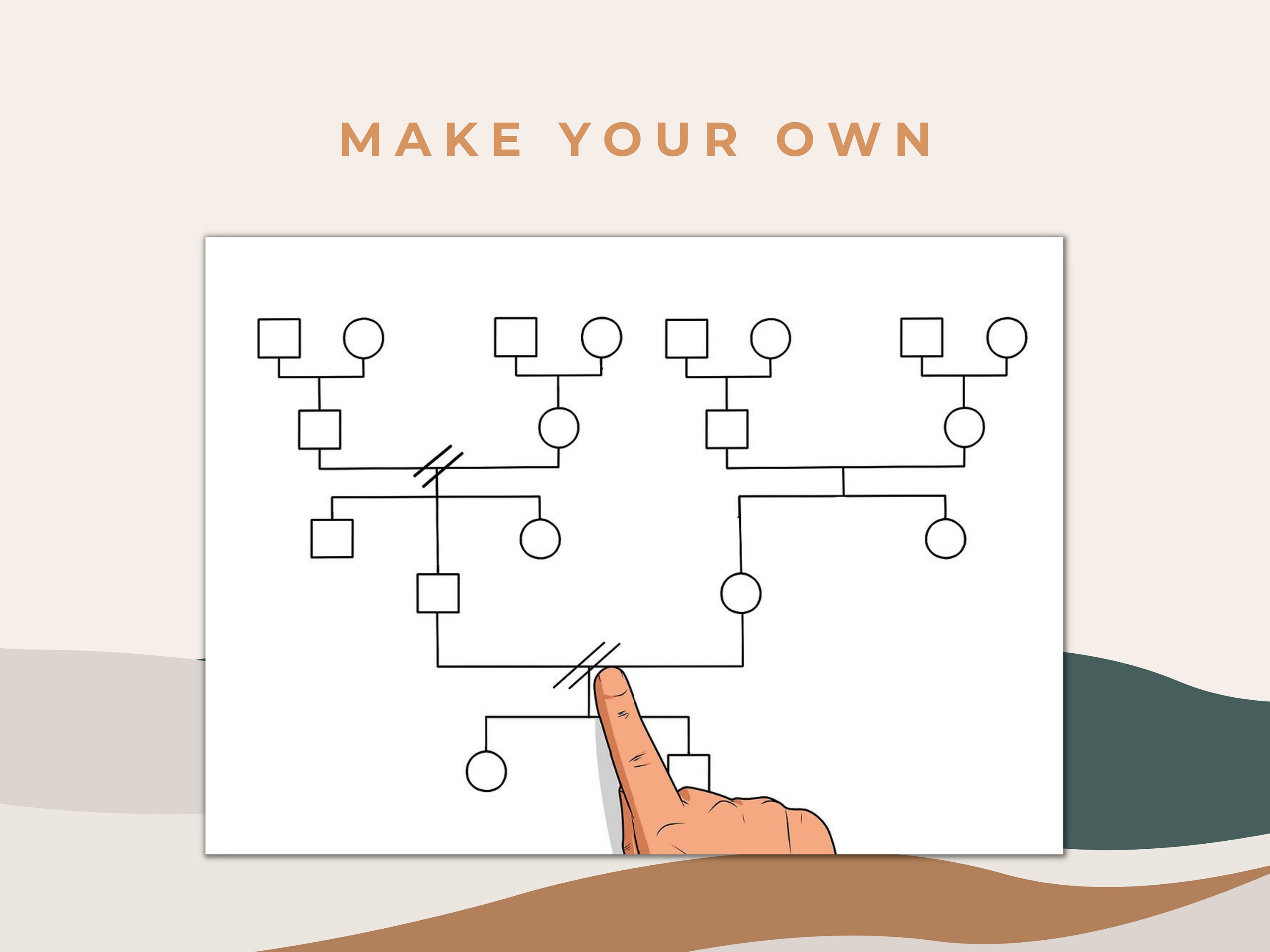 Genogram Family Therapy Toolkit Family Tree Counsellor - Etsy UK