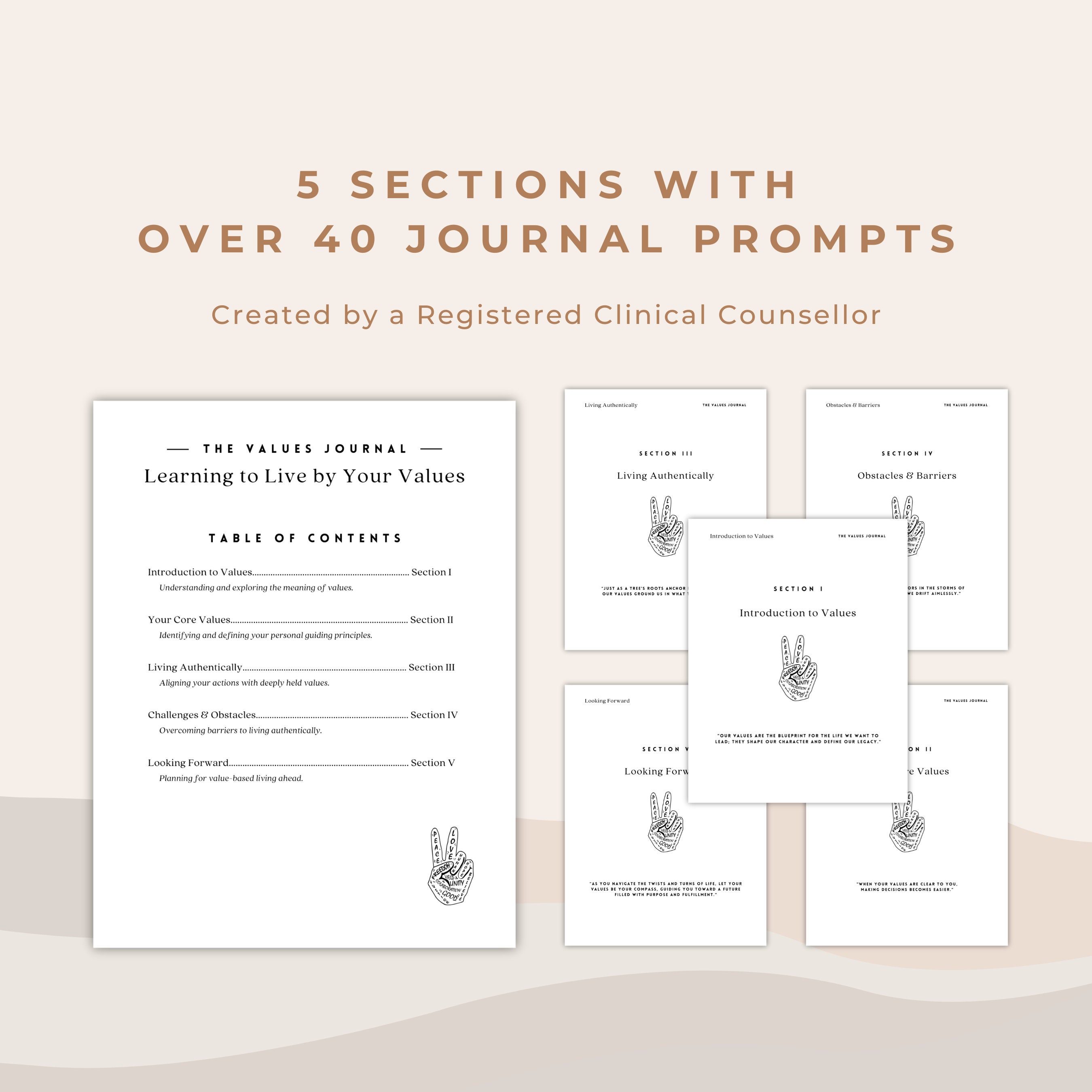 Values Journal: Authentic Living, Self-reflection (PDF) - Etsy