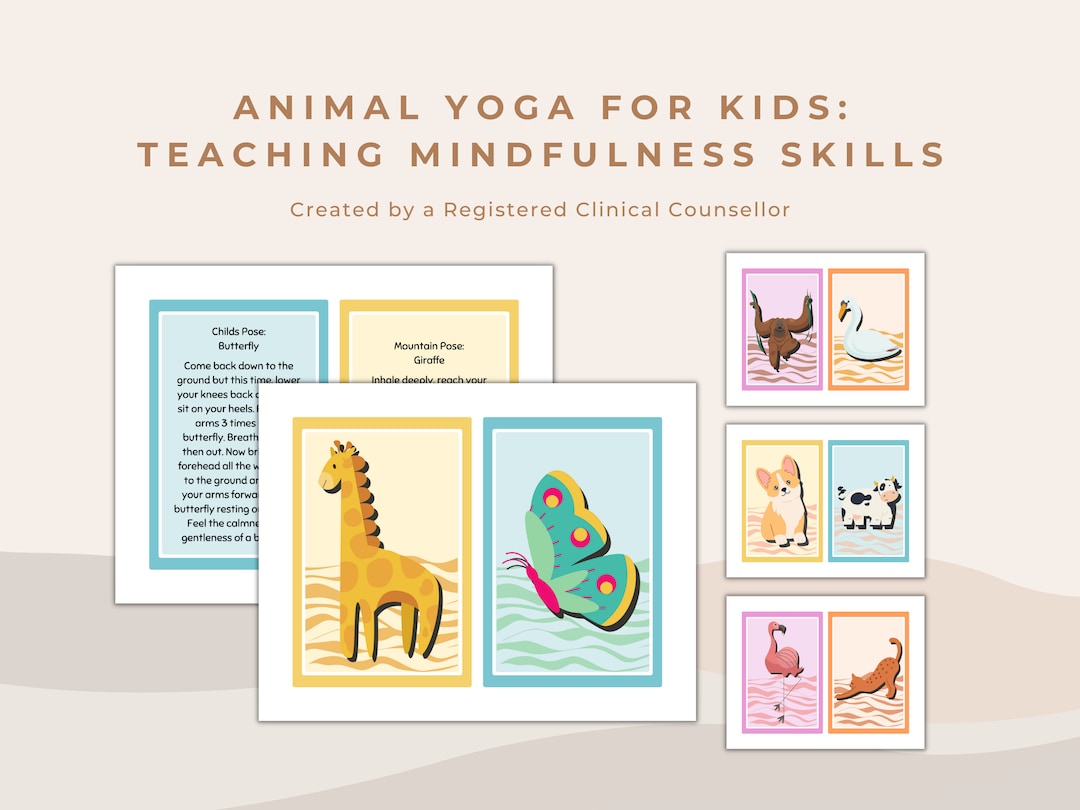 Animal Yoga Cards for Teaching Mindfulness Skills to Children ...